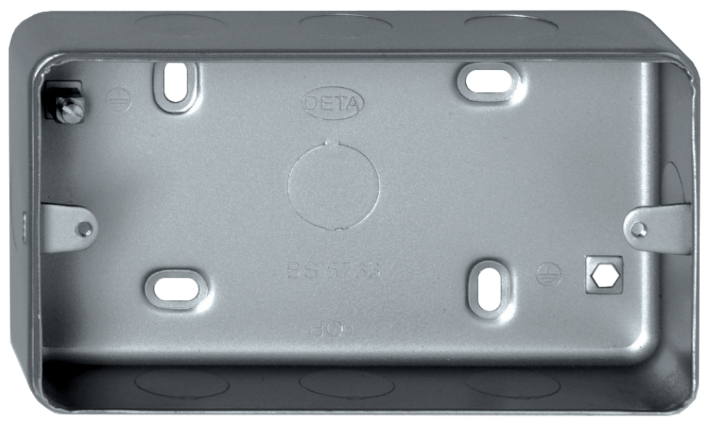 Deta Metal Clad 3/4 Gang Surface Grid Box 42mm - M1229 – ledbulbs.co.uk