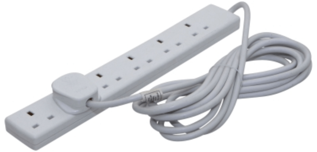 Deta 6 Gang 13A Extension Lead 5m - B6W5MP – ledbulbs.co.uk