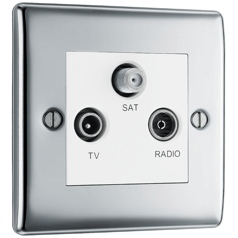 BG Nexus Metal Polished Chrome Triplex Tv/Fm, 2G Scrd - NPC67 ...