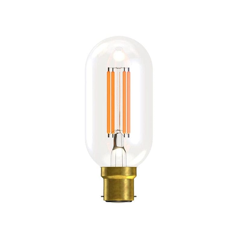 Bell Lighting 4W LED Filament Tubular Short Clear Dimmable BC 2700K ...