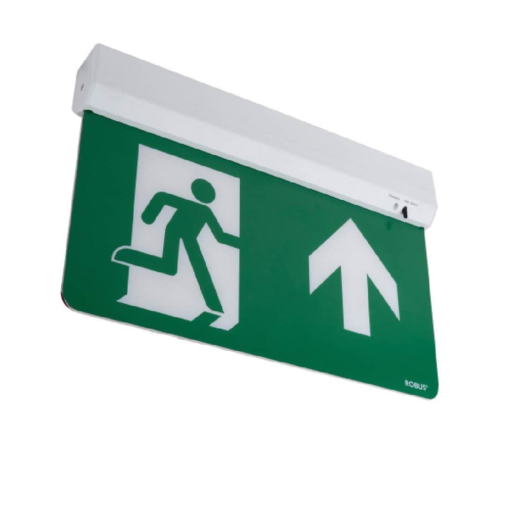 Robus Swiss 1.5W Maintained Slim Exit Blade Light Standard with Multip ...