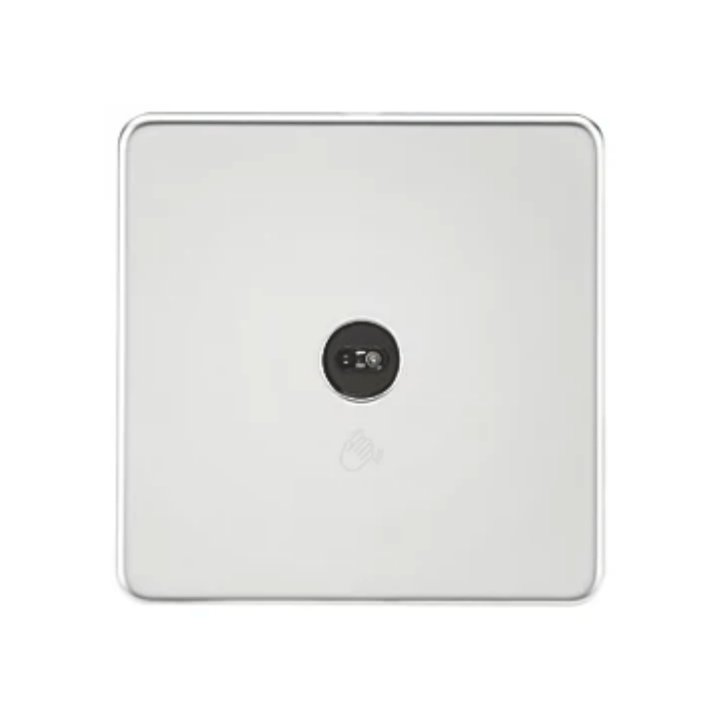 Knightsbridge 230V 1G 1-way Touchless Switch - Polished Chrome - SFTS1 ...
