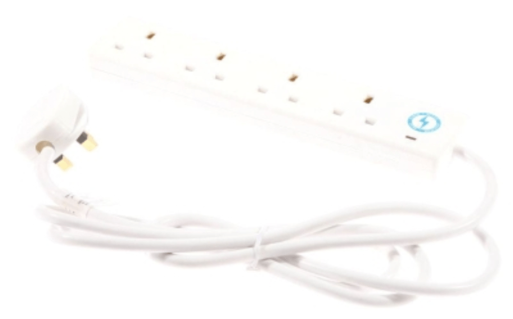 Deta 4 Gang 13A Extension Lead with Surge 2m - S4W2MP – ledbulbs.co.uk