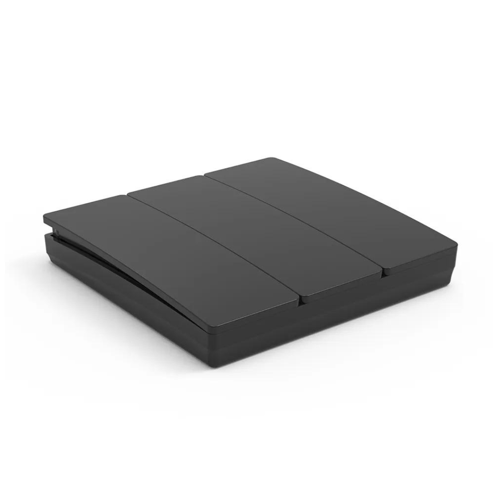 Forum 3 Gang Kinetic Push Switch IP65 - Matt Black - CUL-40036 ...