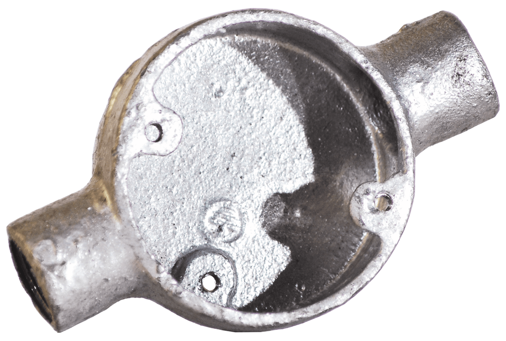 Deta TTE Galvanised Through Box 20mm - DT22120G – ledbulbs.co.uk