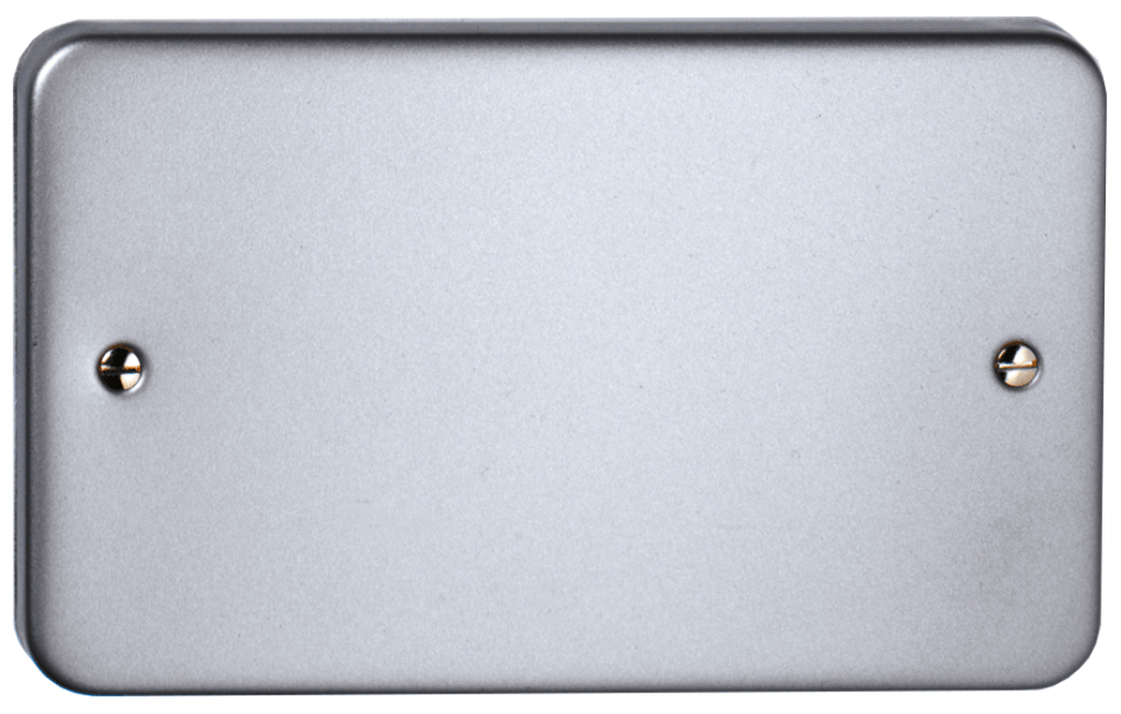Deta Metal Clad 2 Gang Blank Plate & Back Box With Knockouts - M1201 ...