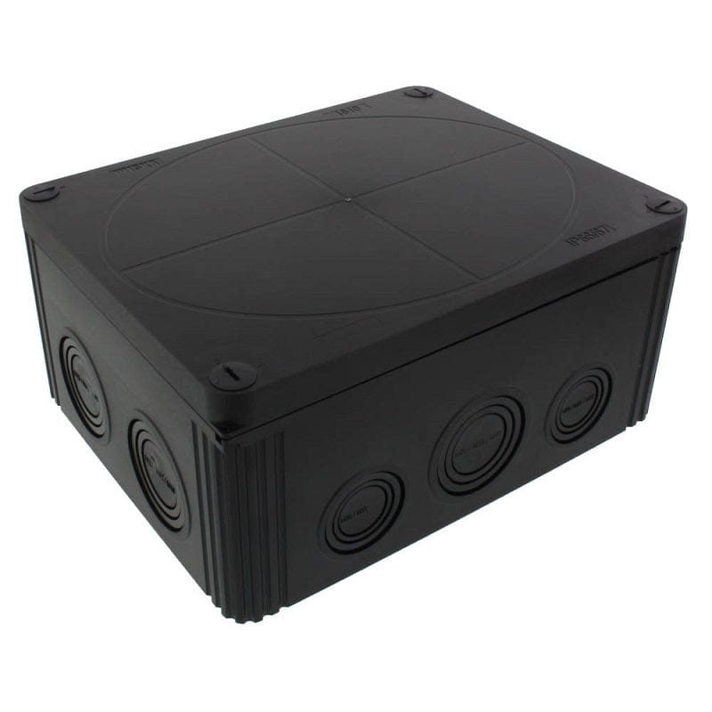 Wiska COMBI 1610 BK Junction box Black - 10110739 – ledbulbs.co.uk