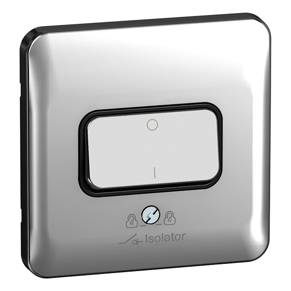 Schneider LSD 10A 3P Isolator Switch Black Insert - Polished Chrome ...