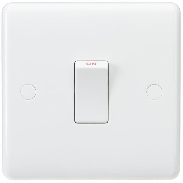 Knightsbridge Curved edge 20A DP Switch - White - CU8341 – ledbulbs.co.uk