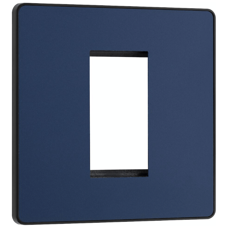 BG Evolve Matt Blue Grid 1 Gang Euro Module Front Plate - PCDDBEMS1B ...