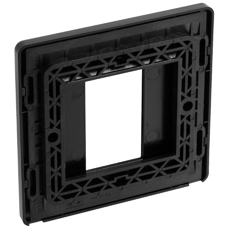 BG Evolve Matt Black Grid 1 Gang Euro Module Front Plate - PCDMBEMS1B ...