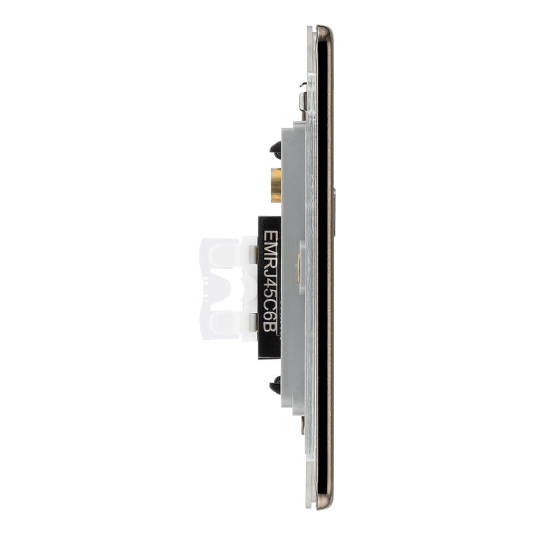 BG Flat Plate Black Nickel Rj45 Data Skt 1G - FBNRJ451 – ledbulbs.co.uk