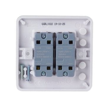 Schneider LWM 10AX 2G 2W Switch White - GGBL1022 – ledbulbs.co.uk