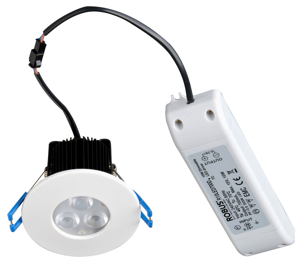 Robus 3 x 3W Integrated Downlight IP65 Warm White - RF9LEDND-WW ...