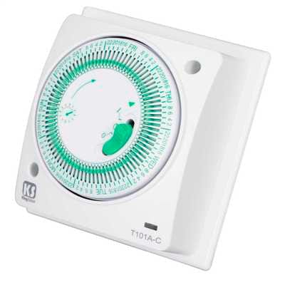 Greenbrook Timer 7 Day Mech Socket Box Mounted 16A - T101A-C – ledbulbs ...