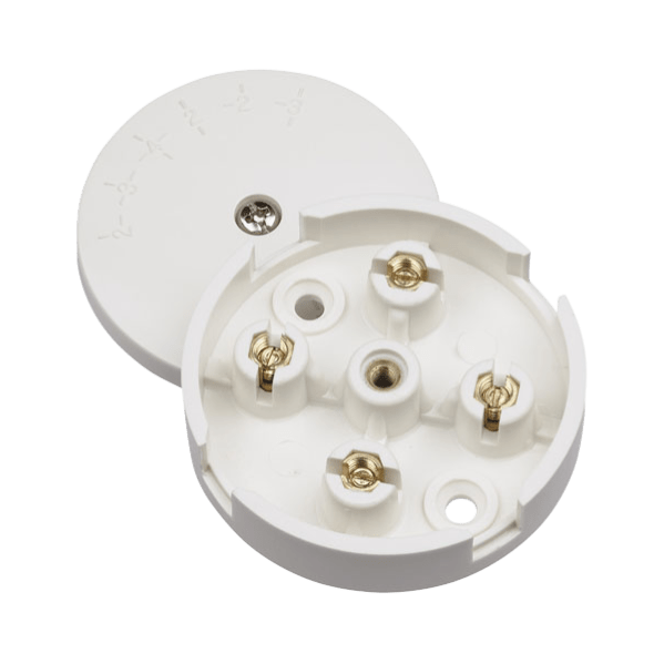 Click Scolmore Essentials 5A Junction Box S-Entry 4 Terminal White - W ...