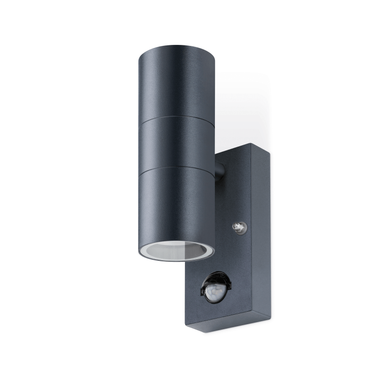 JCC Up/Down Wall Light GU10 with PIR (square base) - JC17063ANTH ...