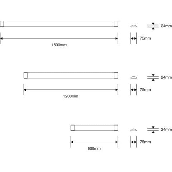 Megaman 20W 600mm LED Batten, 4000K - 180342E – ledbulbs.co.uk