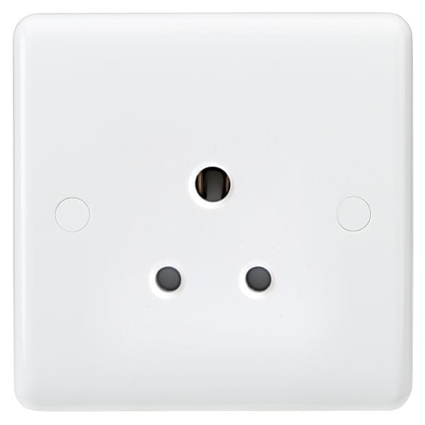 MLA Knightsbridge Curved Edge 5A Unswitched Round Pin Socket - CU5U ...
