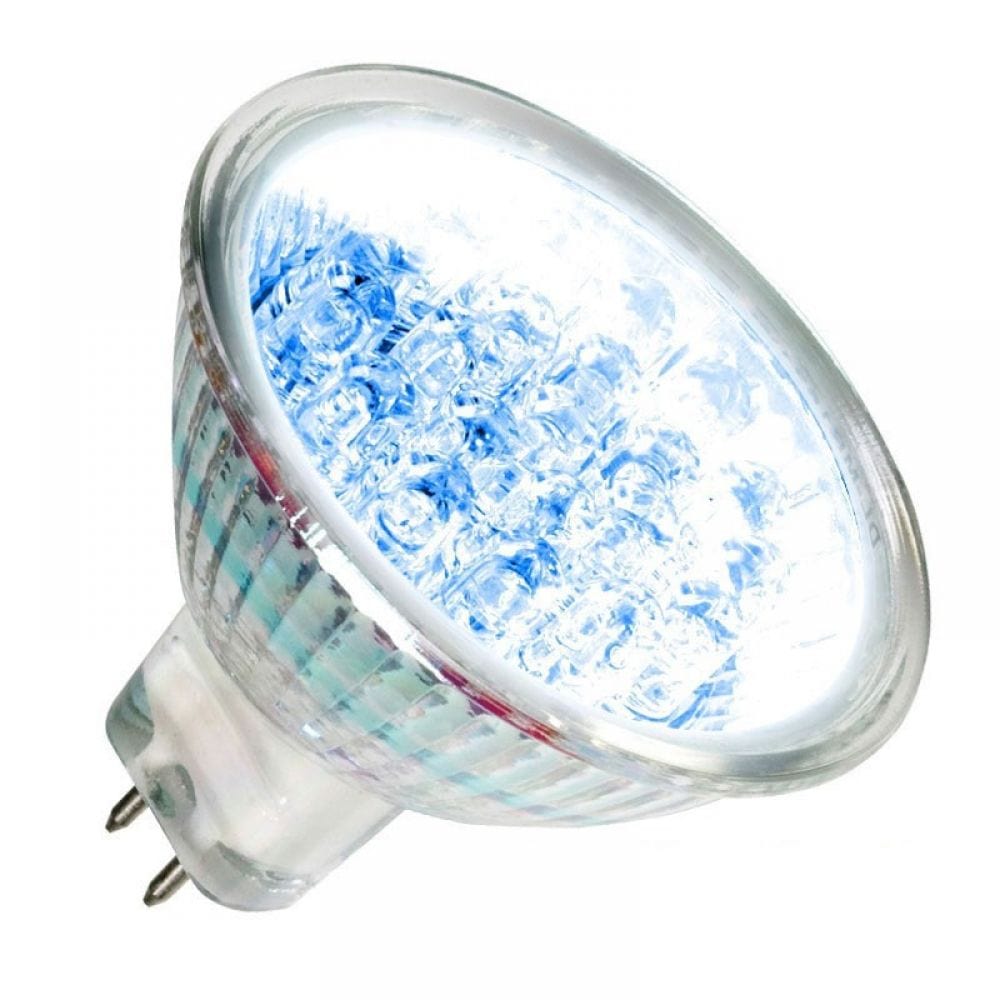 Deltech 1.2W LED Coloured MR16s - Blue – ledbulbs.co.uk