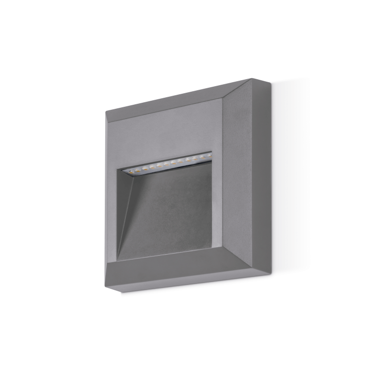 JCC 2W 4000K IP65 LED Surface Mount Linear Grey Wall/Path Light with P ...