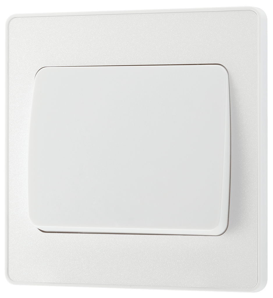 BG Evolve Pearl White Single Light Switch 20A 16AX 2 Way Wide Rocker ...