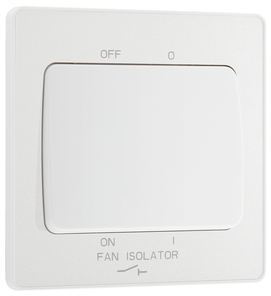 BG Evolve Pearl White Fan Isolator Switch 10A Triple Pole - PCDCL15W#N ...