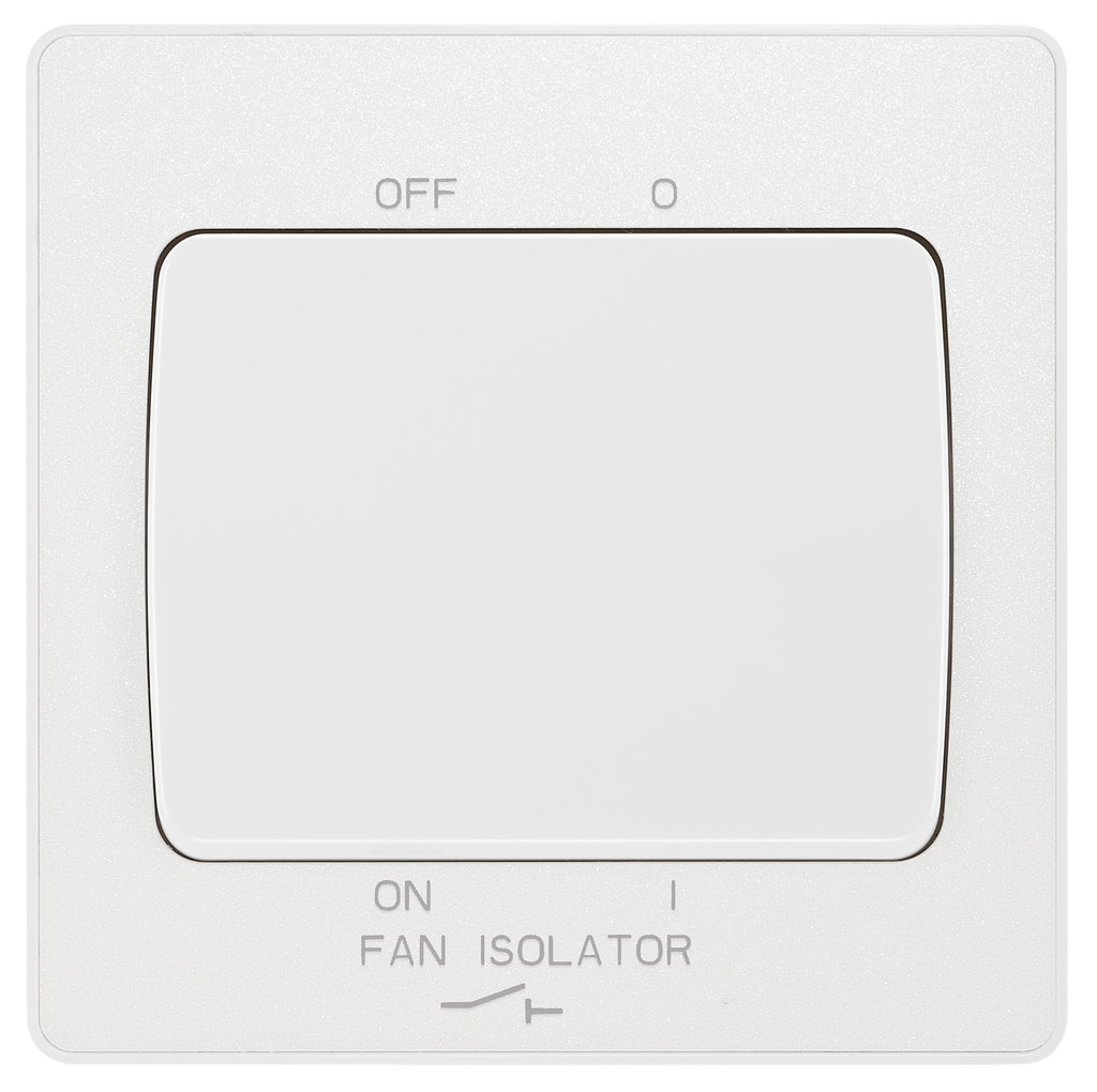 BG Evolve Pearl White Fan Isolator Switch 10A Triple Pole - PCDCL15W ...