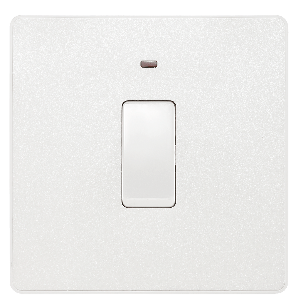 BG Evolve Pearl White 20A Switch Double Pole With Power LED Indicator ...