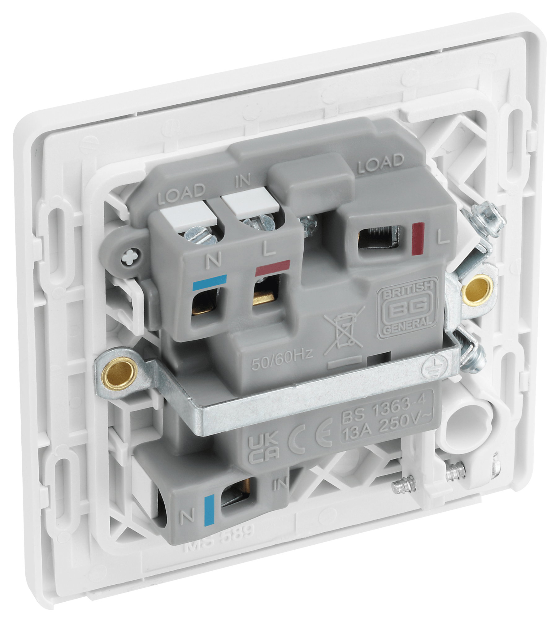 BG Evolve Pearl White Switched 13A Fused Connection Unit With Power LE ...