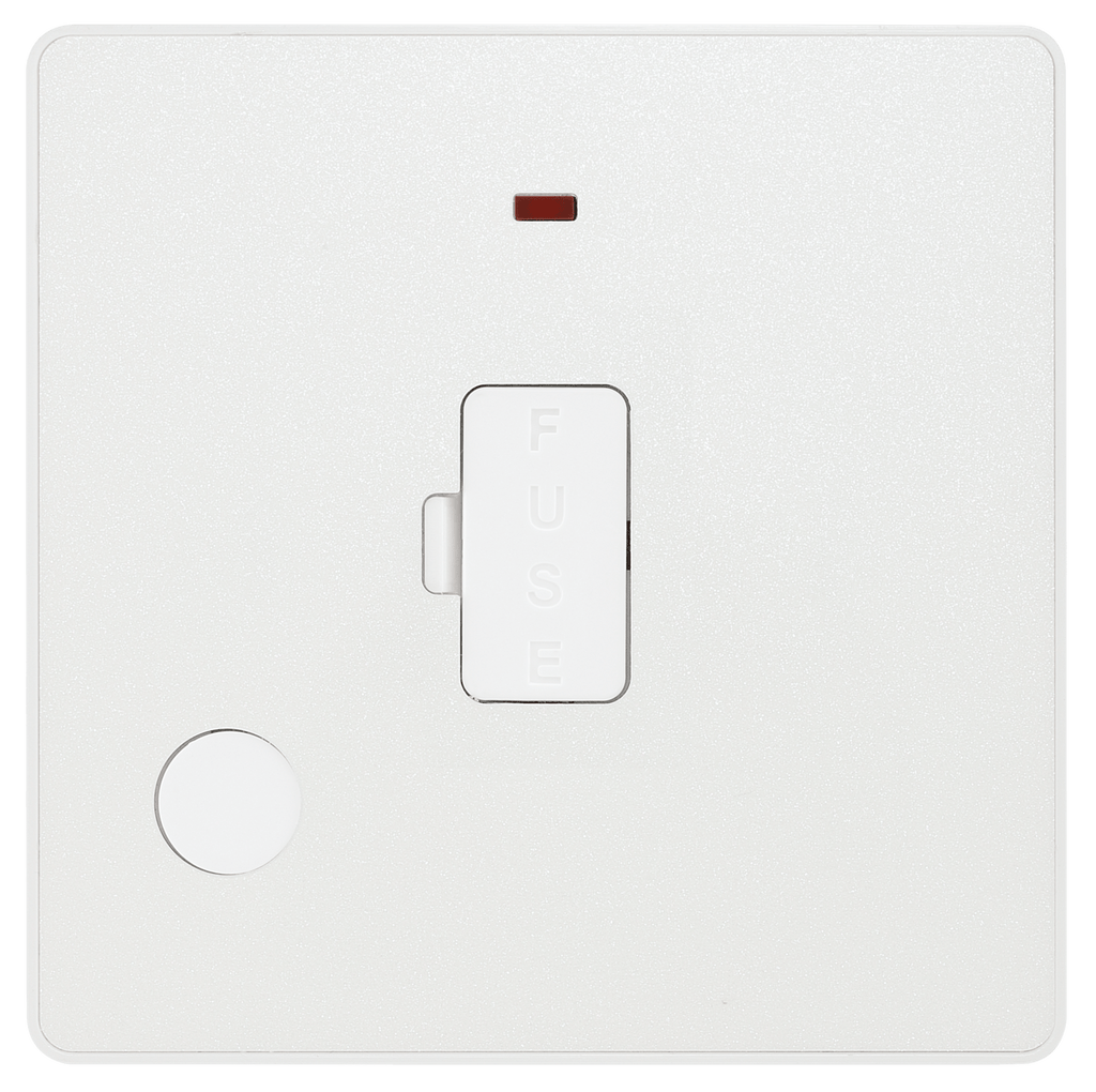 BG Evolve Pearl White Unswitched 13A Fused Connection Unit With Power ...