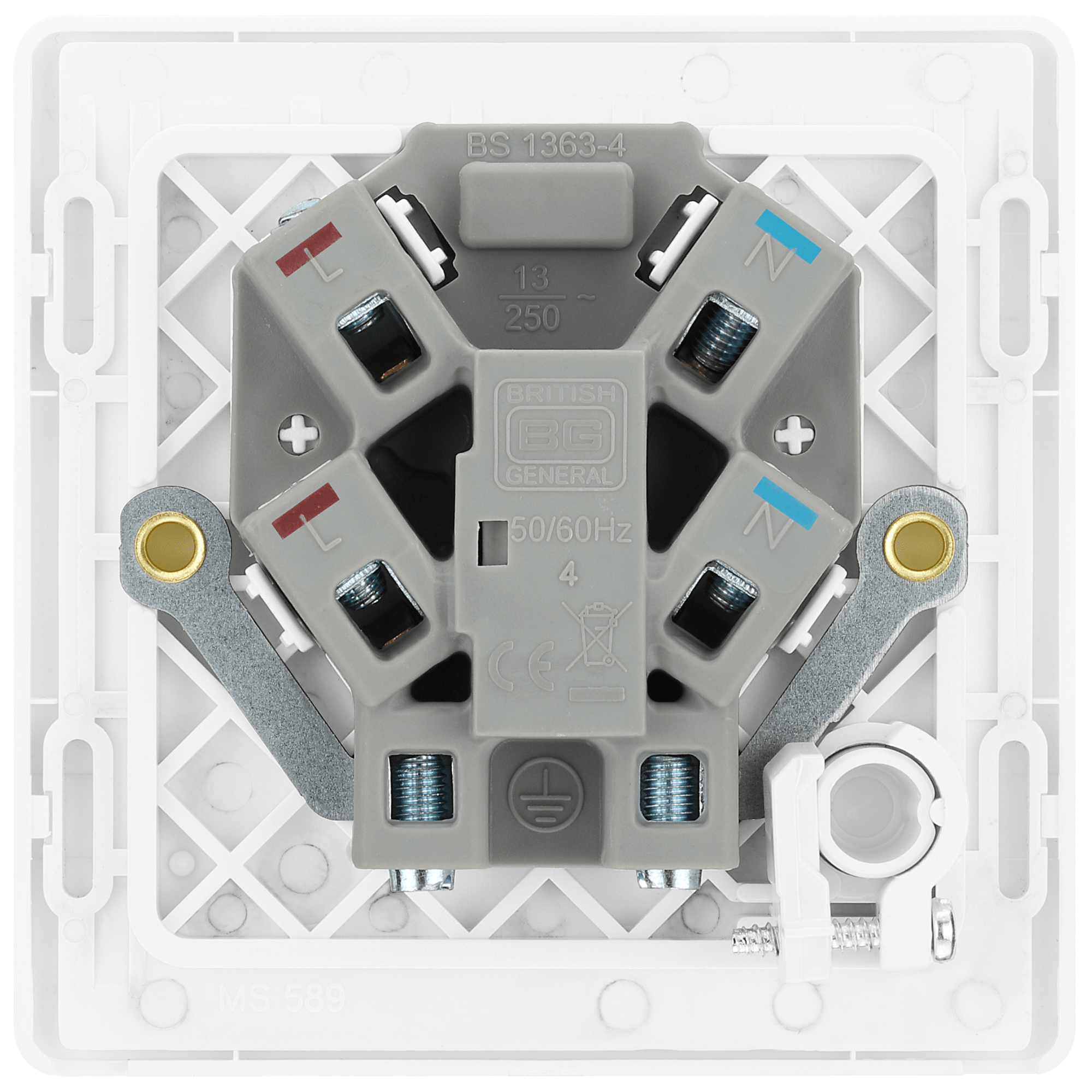 BG Evolve Pearl White Unswitched 13A Fused Connection Unit With Power ...