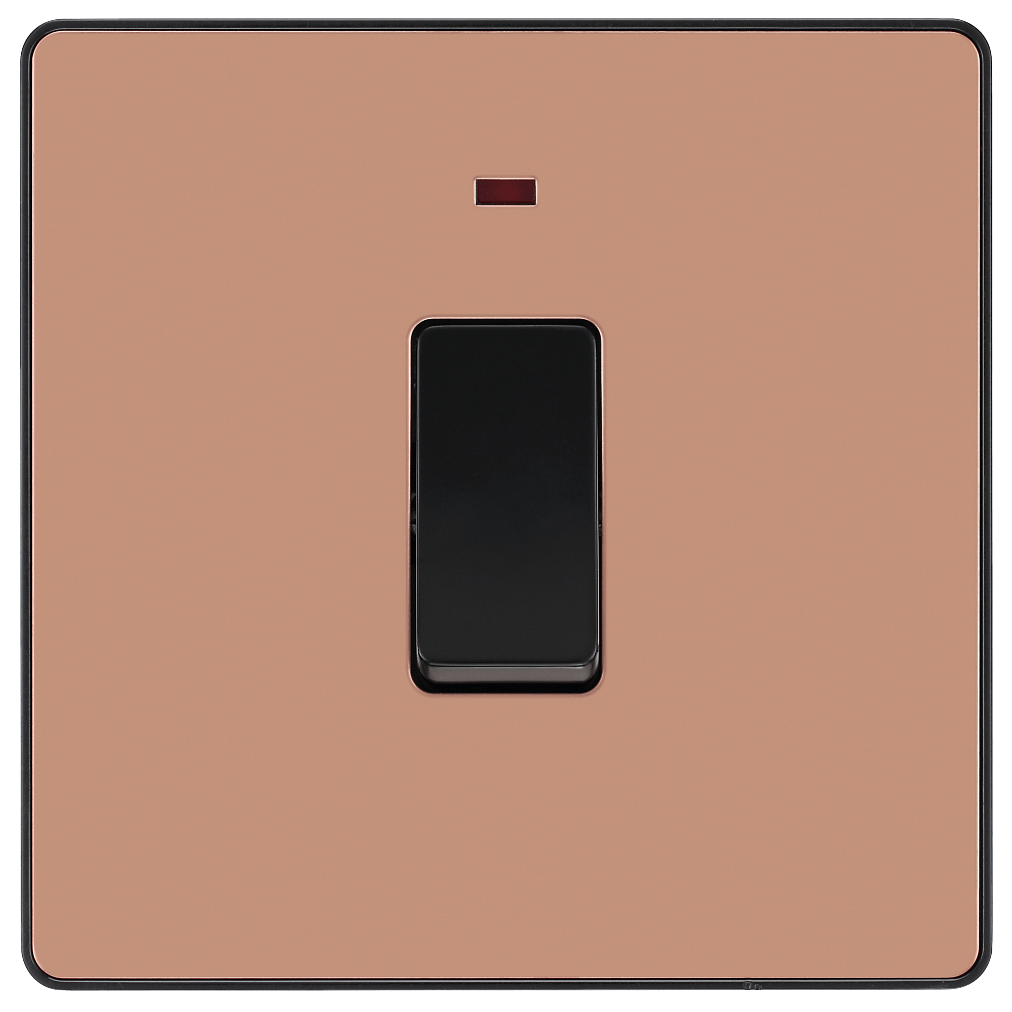 BG Evolve Polished Copper Double Pole 20A Switch With Power LED Indica ...