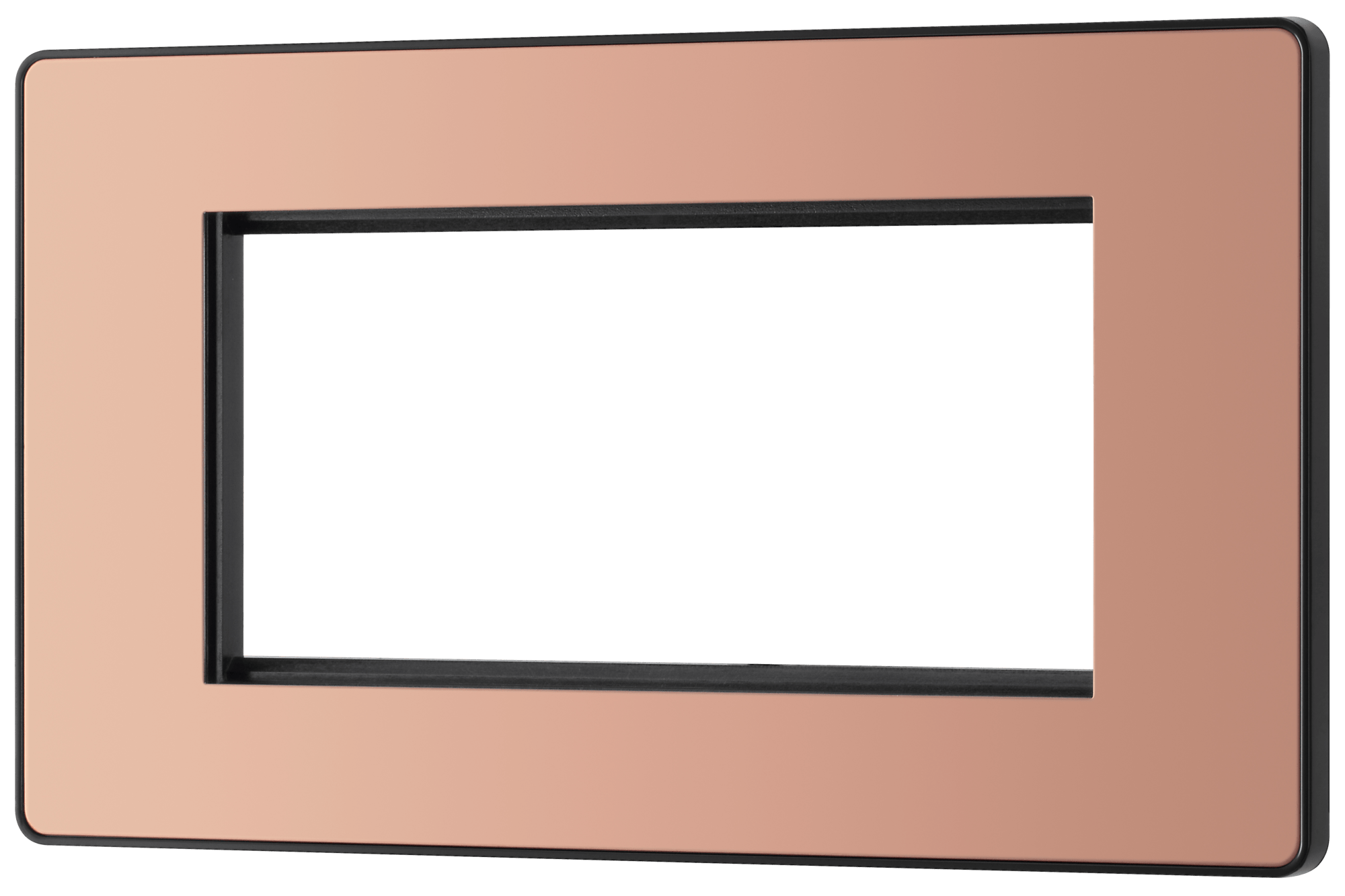 BG Evolve Polished Copper Grid 4 Gang Euro Module Front Plate - PCDCPE ...