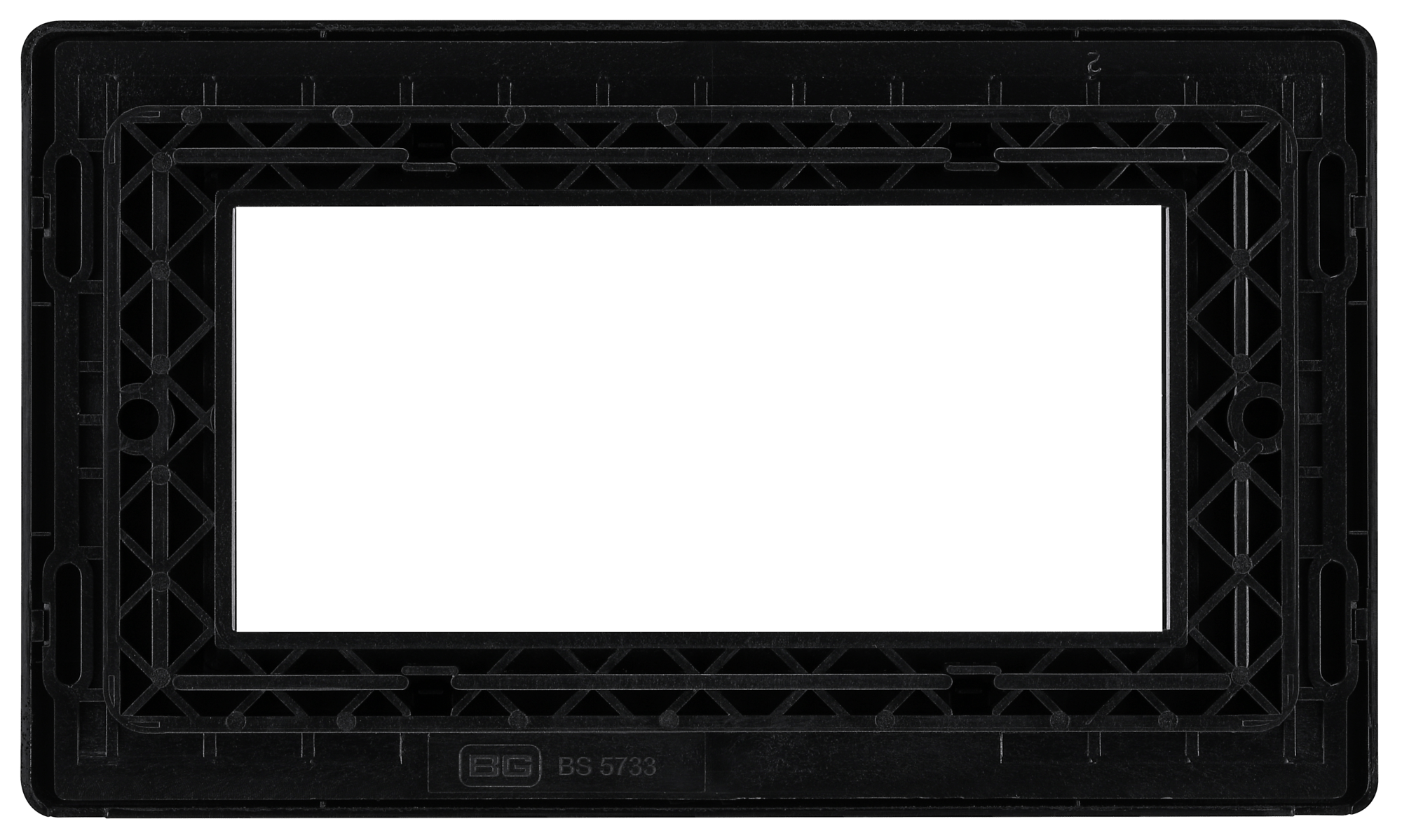 BG Evolve Matt Grey Grid 4 Gang Euro Module Front Plate - PCDMGEMR4B ...