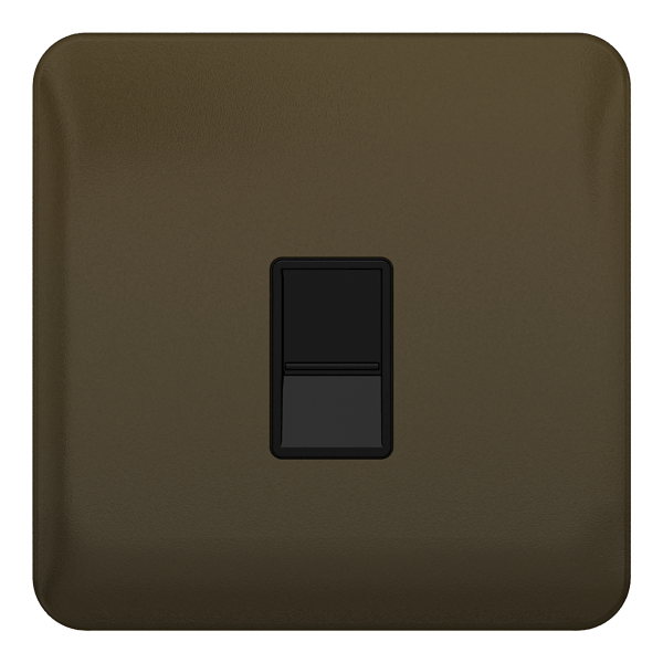 Schneider LSD Data 1 gang RJ45 Cat 5e Black Insert - Mocha Bronze - GG ...