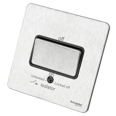 Schneider USFP 10A 3P Isolator Switched Black Insert Stainless Steel ...