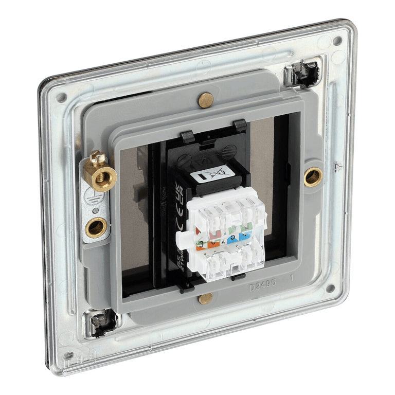 BG Flat Plate Black Nickel Rj45 Data Skt 1G - FBNRJ451 – ledbulbs.co.uk