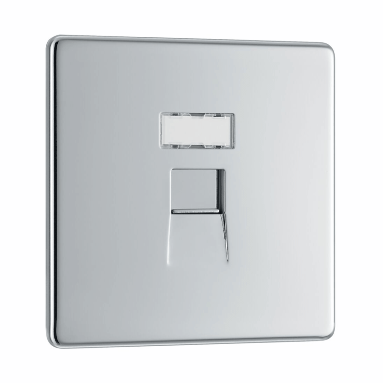 BG Flat Plate Polished Chrome Rj45 Data Skt 1G - FPCRJ451 – ledbulbs.co.uk