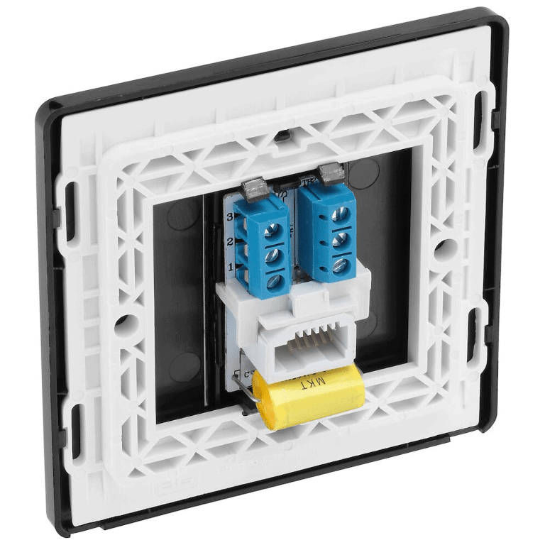 BG Evolve Black Chrome Single Master Telephone Socket - PCDBCBTM1B ...