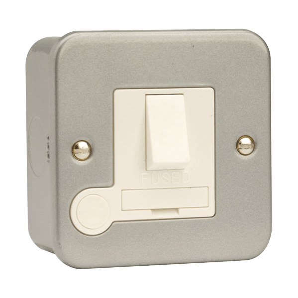 Click Scolmore Essentials Metal Clad 13A Fused Spur Switched Connectio ...