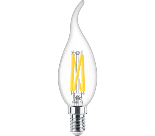 Philips Master Glass 3.4-40W Dimtone LED Candle E14 Very Warm White ...
