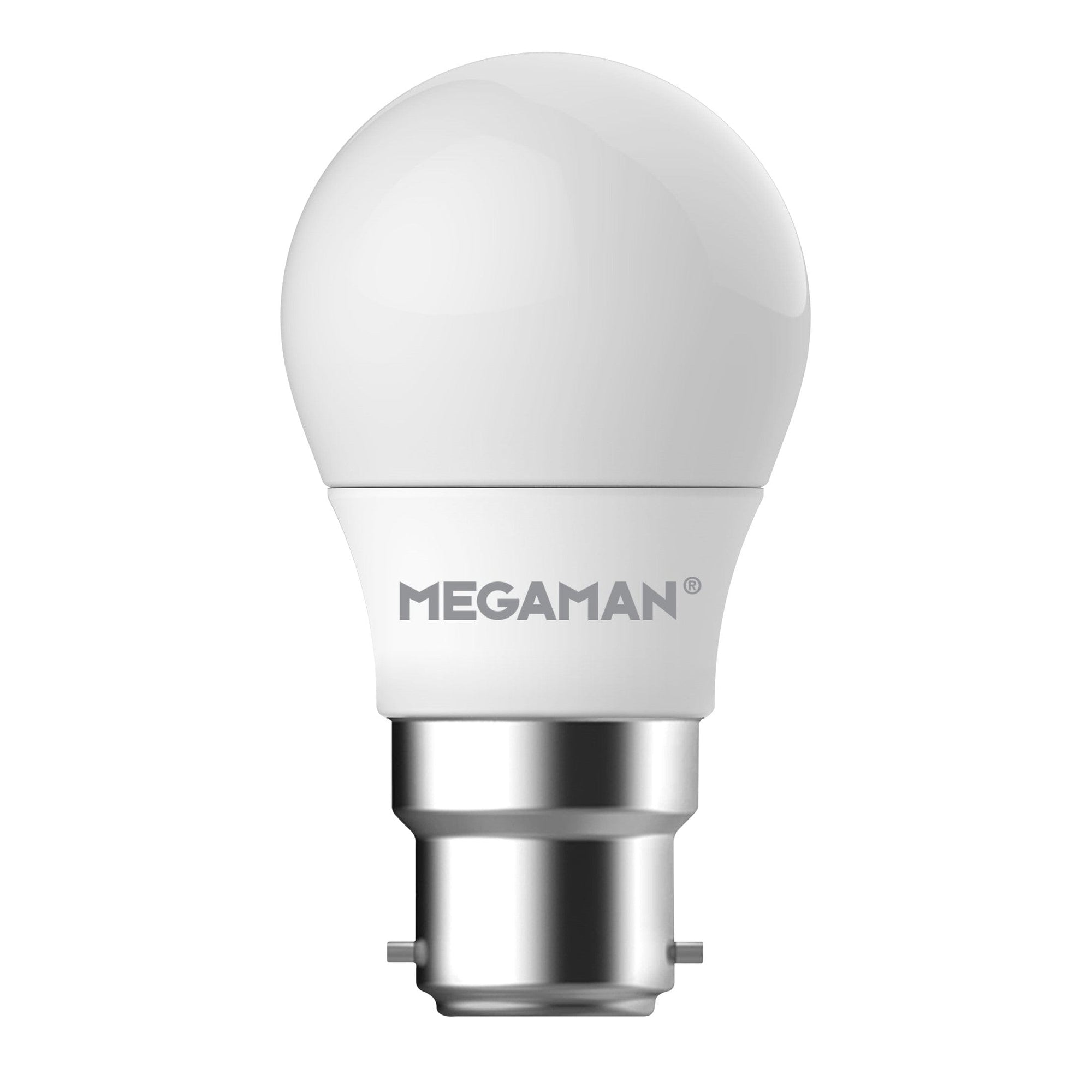 Megaman 5.5W Dimmable LED Golf B22, 2700K - 711109 – ledbulbs.co.uk