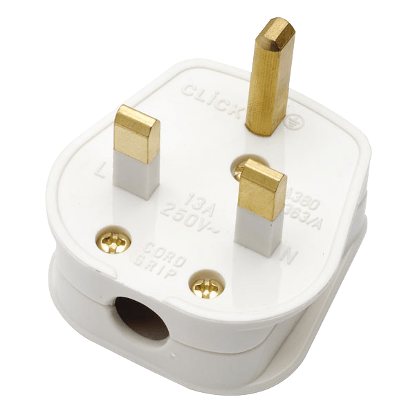 Click Scolmore Mode 13A Fused Plug Socket Polar White - PA380WH ...