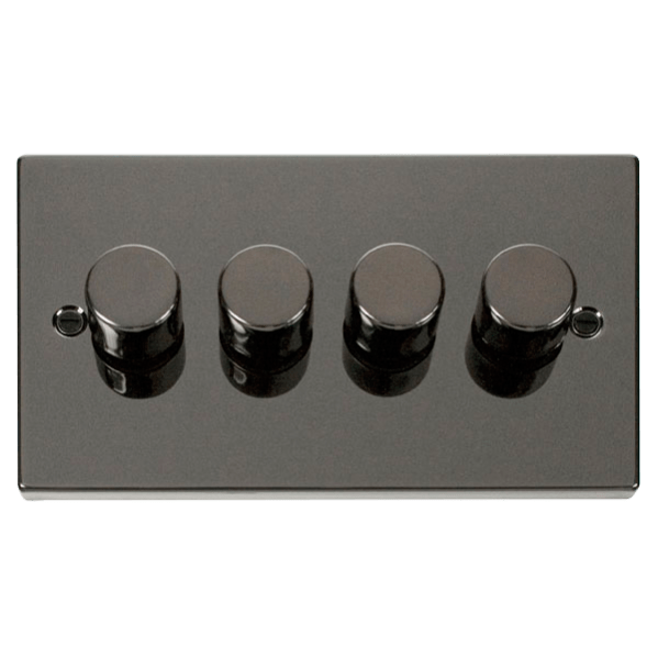 Click Scolmore Deco 4 Gang 2 Way Dimmer Swtiches - VPBN154 – ledbulbs.co.uk
